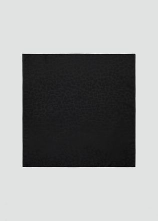 Mango Foulard jacquard animal noir - Femme - Taille unique - MANGO