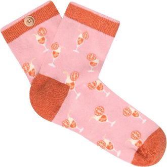 Cabaia Chaussettes ins&eacute;parables motifs - - Underwear - Damen - Rosa - ONE SIZE