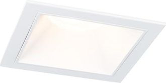 Paulmann 93128 LED Einbauleuchte 3-Step-Dim Cole IP44 eckig 88x88mm Coin 6W 470lm 230V 2700K Weiß