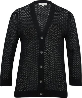 s.Oliver Cardigan Strickjacke Ajour-Strickjacke aus Viskosemix
