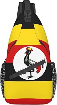 Generic Sac De Poitrine Drapeau De LOuganda Petit Sac &Agrave; Dos Femme Casual Sacs Triangle, Pour Office, Voyage, Sports