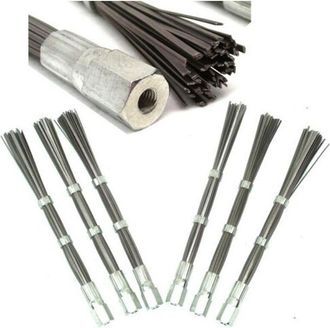 Apex 6 St&uuml;ck Stahlb&uuml;rstenzopf Ersatzb&uuml;rsten B&uuml;rstenz&ouml;pfe 56759 Kehrmaschine