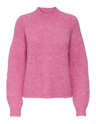 Jacqueline de Yong JdY Damen Jdyzoey Life L/S Hn Raglan Pul KNT Noos, Pink Cosmos, XS