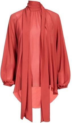 Suncoo Blouse unie col montant