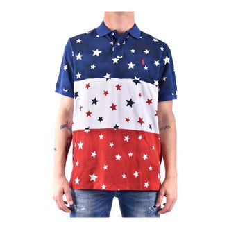 Polo Ralph Lauren Homme, Tops, Multicolore, Taille: M T-shirt décontracté en coton
