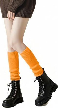 Dreshow Jambi&egrave;res Y2k pour Femmes et Filles Gu&ecirc;tres Femme Hiver Jambi&egrave;res Extensibles en Tricot pour la Danse Accessoire Tendance pour les Tenues Chaudes pour