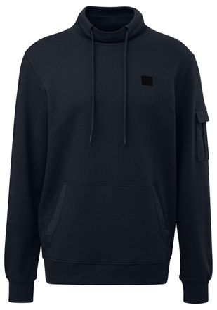 s.Oliver Sweatshirt mit Kängurutasche und Stehkragen Navy XXL