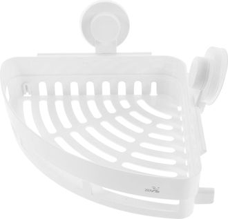 Artibetter SAFIGLE Eckregal Badezimmer ohne Bohren Wandmontiertes Dreieck ablagerack aus Kunststoff Stabiles Platzsparendes Aufbewahrungssystem für Handtücher un