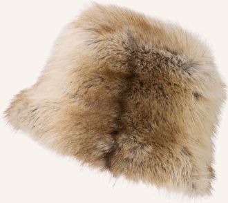 Studio AR Studio Ar Bucket-Hat Beau Aus Kunstfell braun
