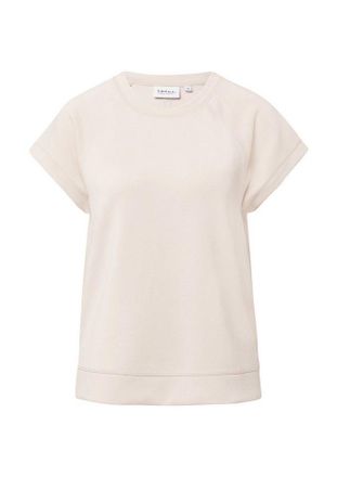 Comma Sweatshirt Sweatshirt Sweatshirt mit Raglan&auml;rmeln und Seitenschlitzen