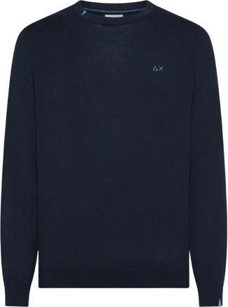 Sun 68 Homme, Pulls, Bleu, Taille: L Sweater Basic L/S