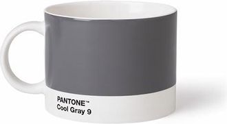 Copenhagen Design Pantone Teebecher, Porzellan, Cool Gray 9, 10.4 x 10.4 x 8 cm 101050009