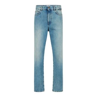 Iceberg Homme, Jeans, Bleu, Taille: W33 Pantalon en denim d&eacute;lav&eacute; aux pierres &agrave; cinq poches
