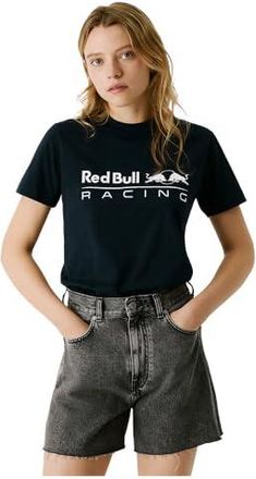 Pepe Jeans London Standard Fit Tee T-Shirt, Bleu (Bleu Dulwich), M Femme