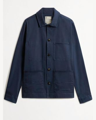 Woolrich St&uuml;ckgef&auml;rbtes Overshirt Chore aus einem Baumwolltwill in