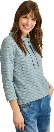 Cecil Damen Two-Tone Strukturshirt