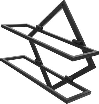 NUOBESTY Hoement Wandmontiertes Weinregal aus Stabilem Eisen mit Sicherem Flaschenhalter Langlebig Verschweißt Platzsparend für Küche Esszimmer und Bar Stilvol