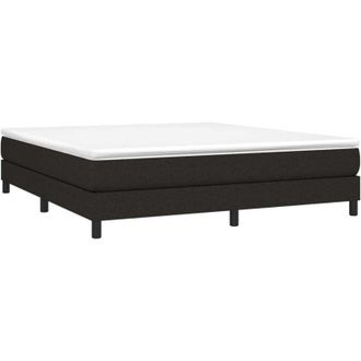 vidaXL Bettgestell ohne Matratze Schwarz 160x200 cm Stoff Vidaxl