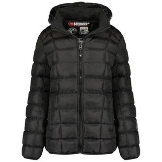 Geographical Norway Babette Lady Short Parka Longue Epaisse Chaude Femme Automne Hiver - Manteau Fin Capuche Fausse Fourure - Blouson Coupe Vent - Doudoune Elegante Femme
