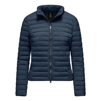 Bomboogie Femme, Vestes, Bleu, Taille: 46 FR Doudoune Ajust&eacute;e en Nylon Stretch