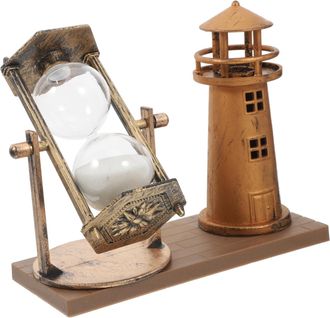 Aboofan Vintage Sanduhr Timer mit Robustem Kunststoffsockel und Antikem Finish Multifunktionale Retro Tischdeko für Wohnzimmer Eleganter und Langlebige Wohnac