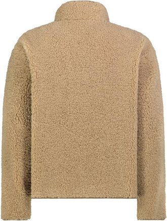 Sublevel Fleecejacke Damen Teddy Fleecejacke Teddy Optik, Stehkragen, aufgesetzte Taschen