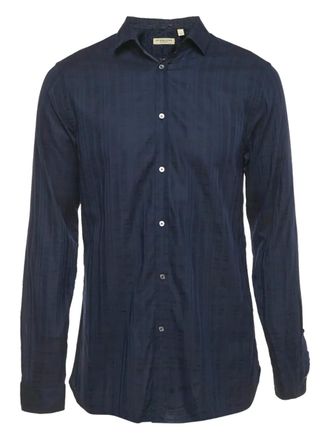 Burberry chemise &agrave; carreaux - Bleu
