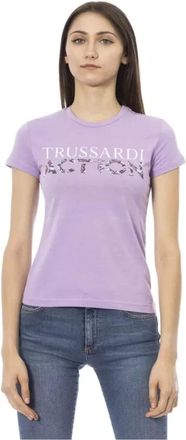 Trussardi Femme, Tops, Violet, Taille: 42 FR Action T-Shirt
