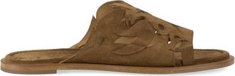 Sartore Sr4309 Mule aus Wildleder mit runder Spitze - - Shoes - Damen - Braun - 36 EU