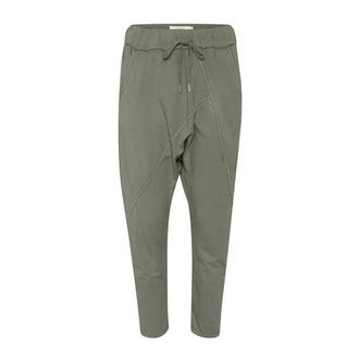 Cream Grau Khaki Sweatpants mit Breitem Bund - - Trousers - Damen - Grau - S/M