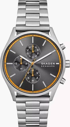 Skagen Holst - Montre en acier inoxydable &agrave; mouvement chronographe - Argent&eacute;