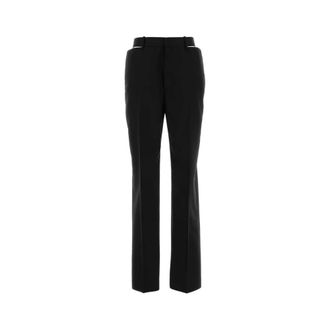 Jil Sander Femme, Pantalons, Noir, Taille: 42 FR Pantalon avec D&eacute;tails D&eacute;coup&eacute;s