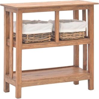 vidaXL Konsolentisch Massives Mahagoniholz 69x28x70 cm vidaXL