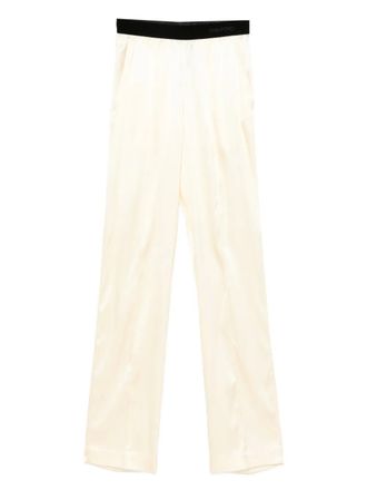 Tom Ford velvet-banded trousers - Gelb