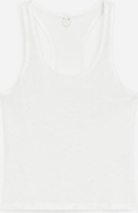 Arket Tanktop Aus Mesh -Wei&szlig;