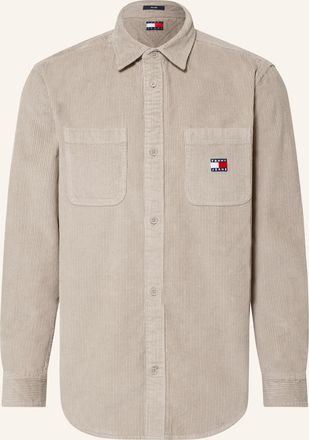 Tommy Jeans Cordhemd Comfort Fit grau