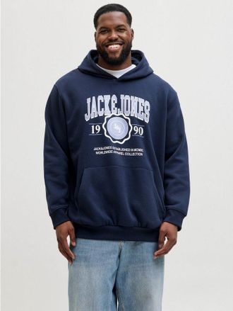Jack & Jones Plus Size Kapuzensweatshirt JJMAKO SWEAT HOOD PLS