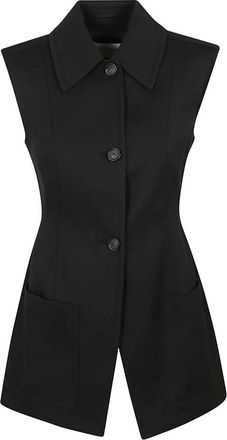 Max Mara Femme, Vestes, Noir, Taille: 34 FR Giacca smanicata Gabarra