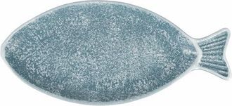 Villa D'Este Home Tivoli Keramik Servierplatte oval 31x12,5 cm Coastal T&uuml;rkis Paros