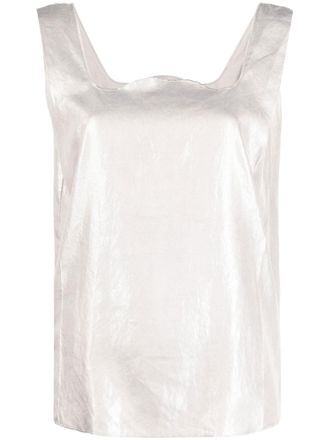 Maison Margiela débardeur à encolure carrée (années 2010) - Gris