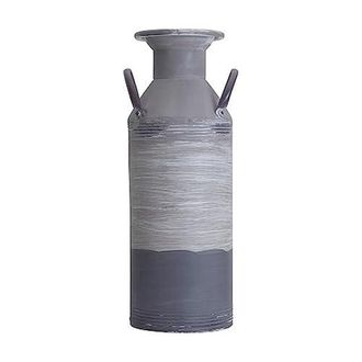 Elements Gray Wash Ombre Metallvase, zur Verwendung mit getrockneten oder k&uuml;nstlichen Blumen