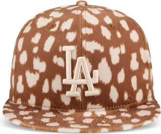 New Era x Los Angeles Dodgers Baseballkappe mit Animal-Print - Braun