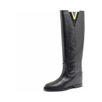 Via Roma 15 Damen Hohe Stiefel 3990 Santamonica Nero Aw23 - - Shoes - Damen - Schwarzk - 36 1/2 EU