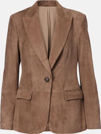 Brunello Cucinelli Blazer en daim