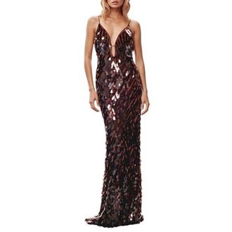 Generic Robe de Bal pour Femme - Longue - Sexy - sans Manches - Robe Longue &agrave; Paillettes - &Eacute;l&eacute;gante Robe de soir&eacute;e pour Mariage, Cocktail - Coupe Moulante - R