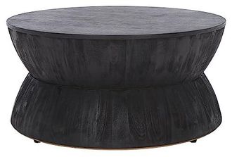 Safavieh Modern Akzenttisch aus Holz, Schwarz, 76 x 76 x 35