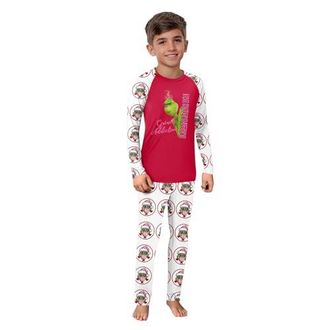 Generic Le Grinch Pyjama Noel Famille De Grinch Garcon Costume Noël Ensemble Pull Deguisement Enfant Coton Chaud Et Doux Ensembles Assorti Vetement Couple Hiv