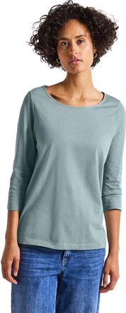 Street One Damen Shirt mit U-Boot-Ausschnitt