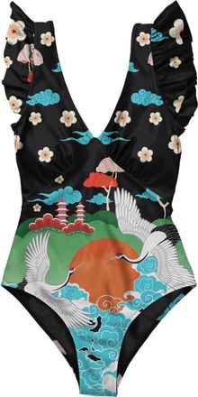 Averie Womens Swimsuit Narina Plunge One-Piece XS-3XL Recycled Fabric