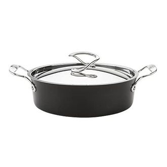 Circulon Style Induction Saute Pan with Lid 27cm - Non Stick Saute Pan with Stainless Steel Lid & Handles, Dishwasher Safe Cookware with Triple Layer Non Stick